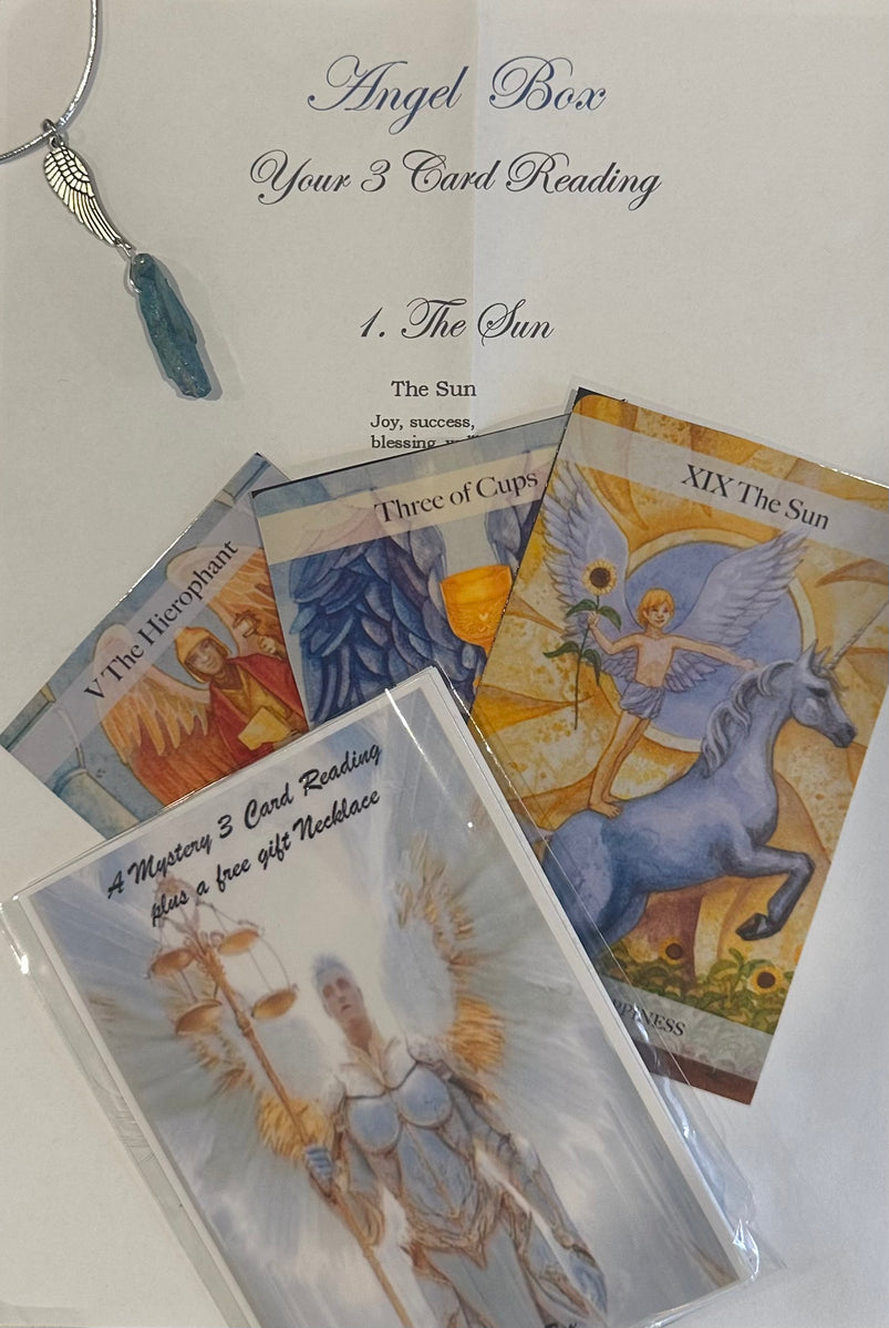 Angel Box Set- 3 Card Reading & Healing – Crystal Box