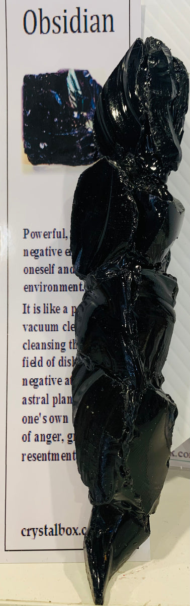 Obsidian Wand 22cm – Crystal Box