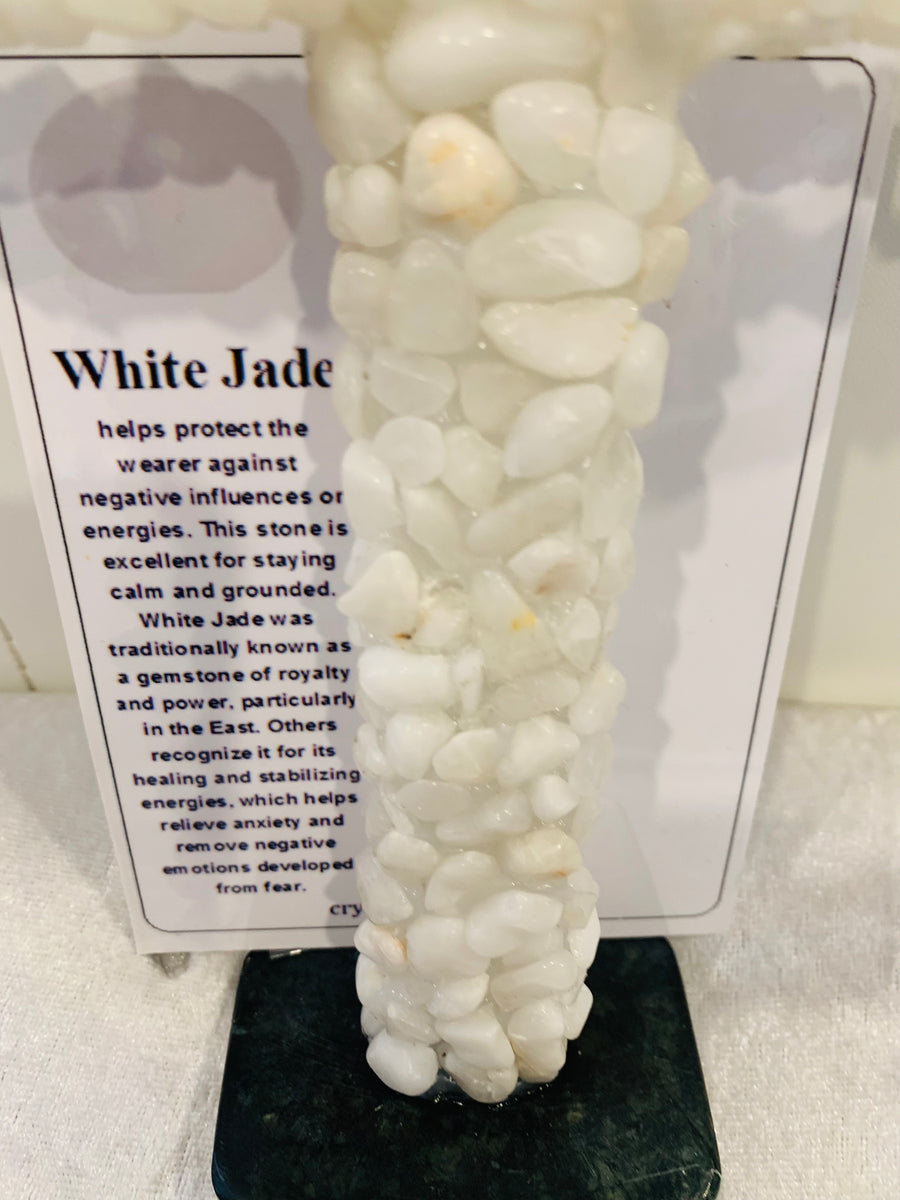 White Jade Cross Arch Angel Michael – Crystal Box