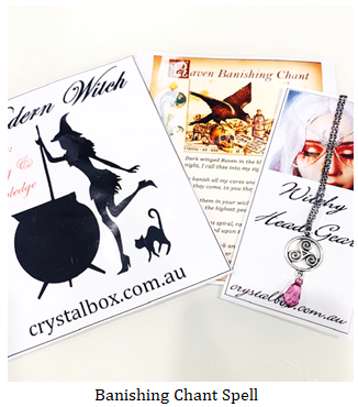 Modern Witch Spell Boxes with free Witchy Necklace – Crystal Box