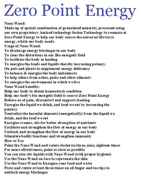 Nano Zero Point Energy Wand – Crystal Box